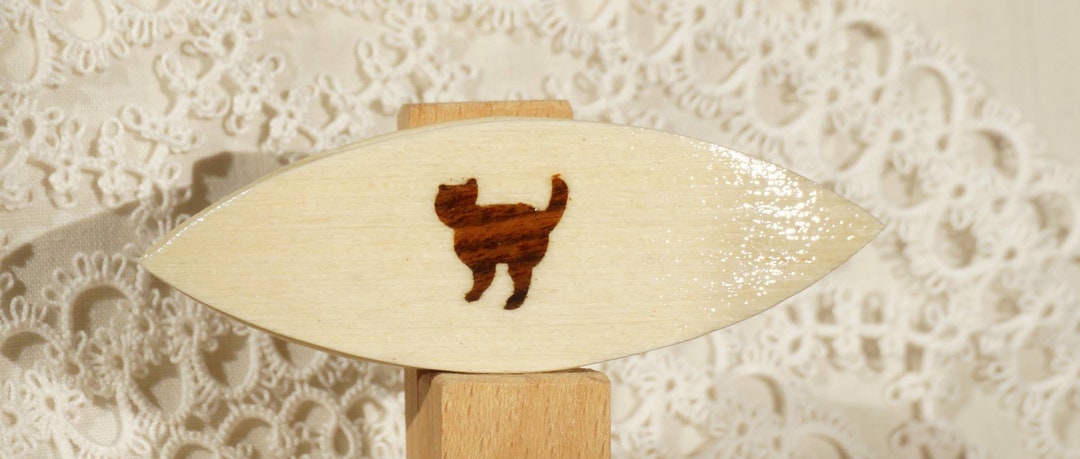Tatting Shuttle, With Cat Inlay - Etsy