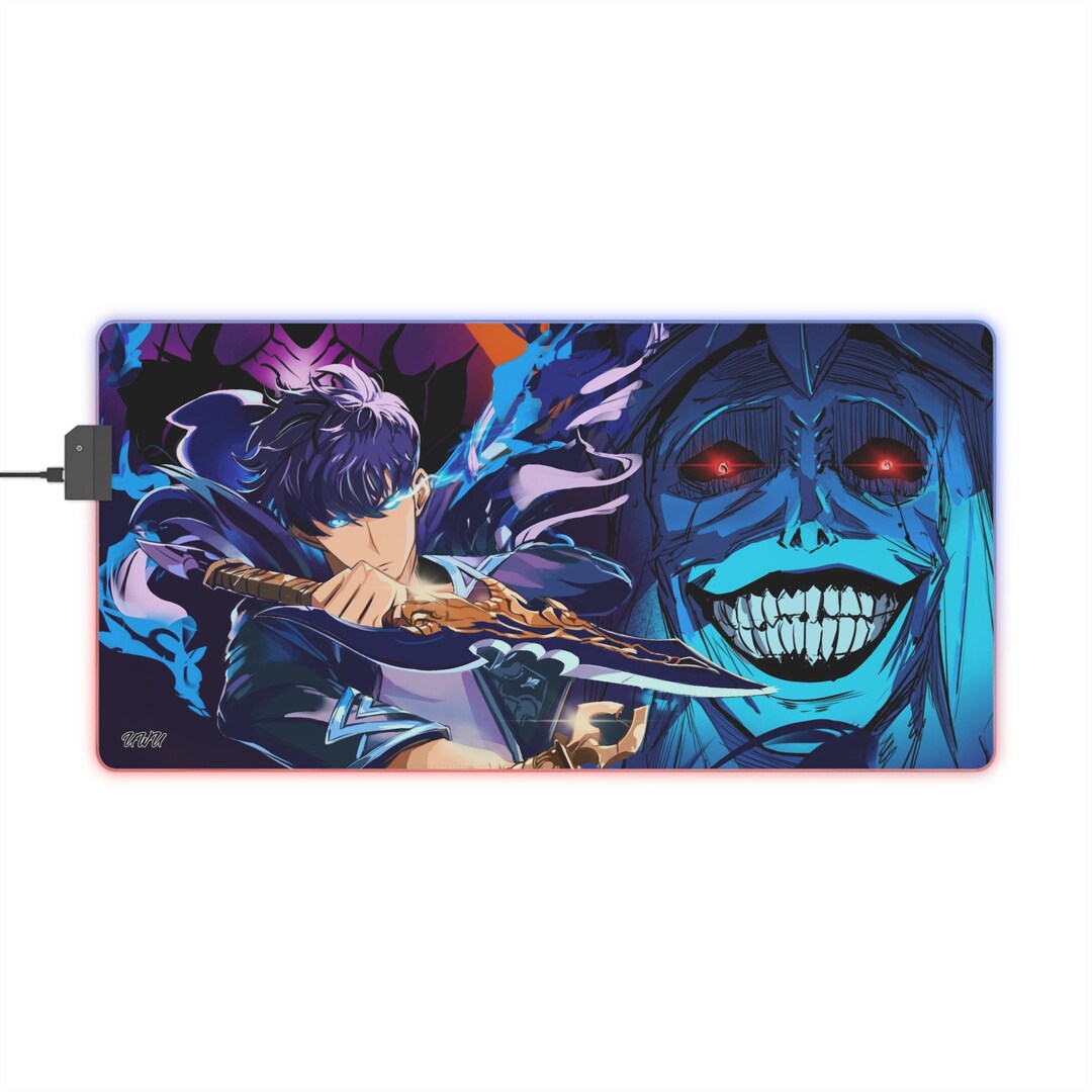 Solo Leveling Ep.2 Anime LED Mouse, Sung Jin-woo, RGB Mouse Mat, Extra ...