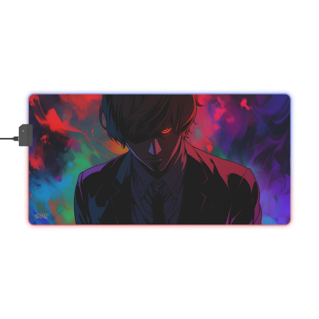 Death Note Ep.5 LED Gaming Mouse Pad, Multi-color Gaming Mat, Anime ...