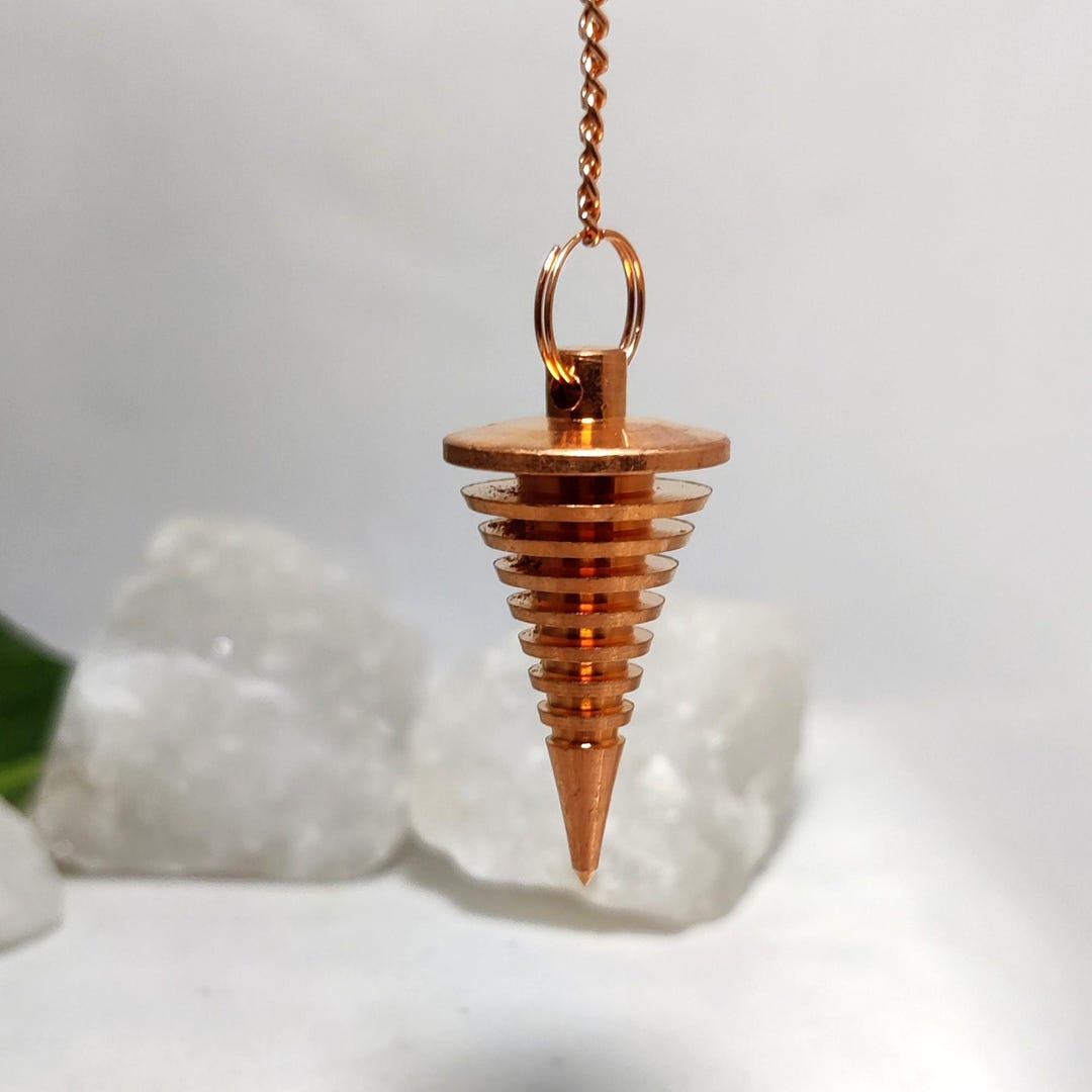 Copper Dowsing Pendulum | Scrying Divination Tool | Spiritual Energy ...