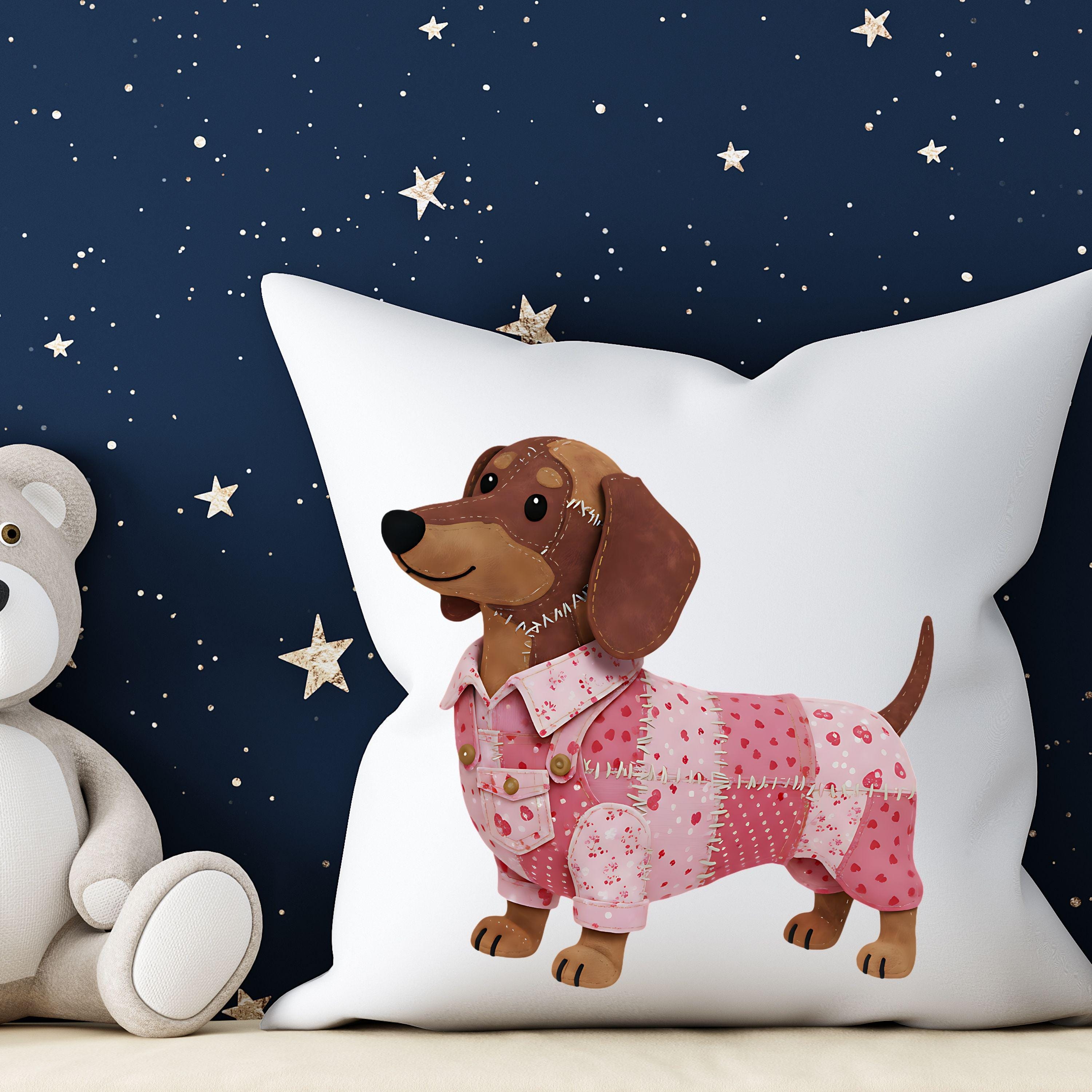Valentine Dachshund Patchwork PNG, Digital Download Dog Lover ...