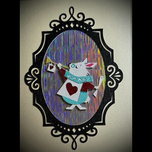 Alice in Wonderland Card White Rabbit 5 X 7 Blank Greeting Card - Etsy