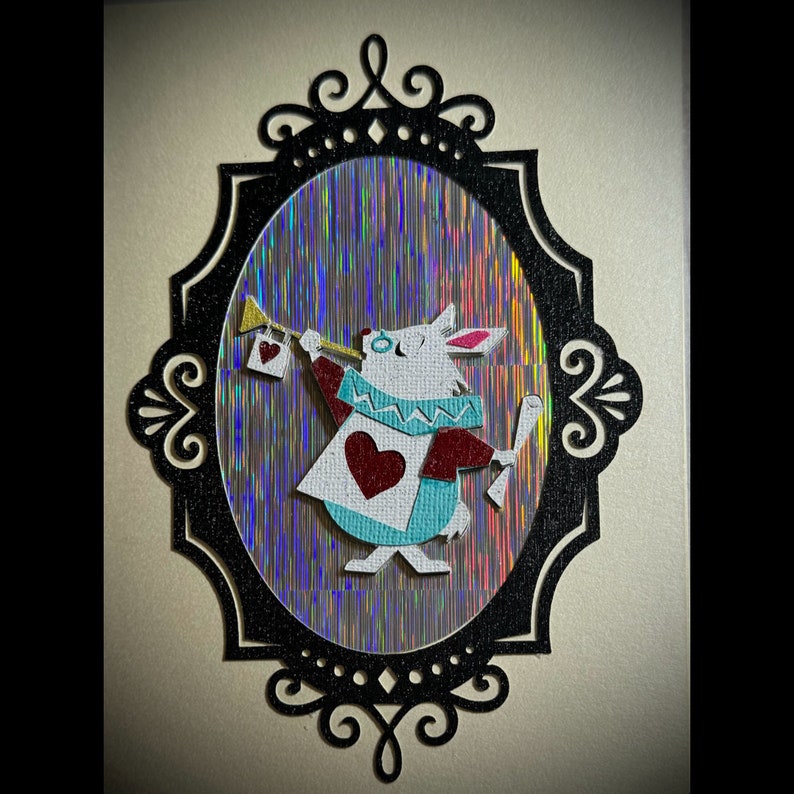 Alice in Wonderland Card White Rabbit 5 X 7 Blank Greeting Card - Etsy