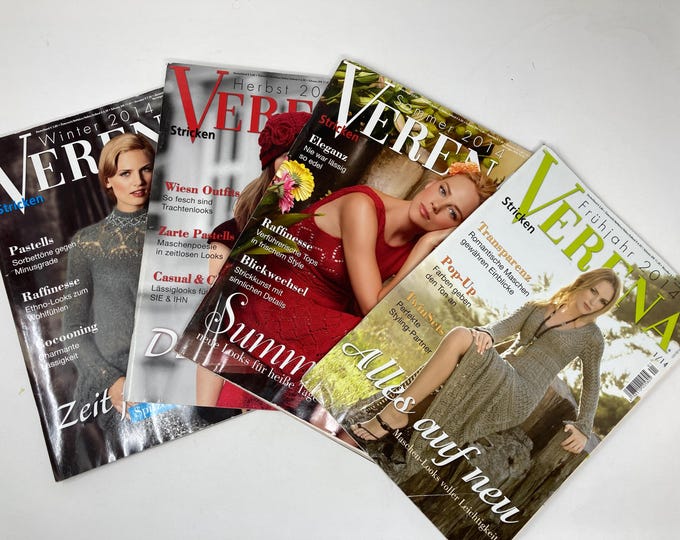 Verena Knitting Magazines 2014 Full Subscription - Spring, Summer, Fall ...