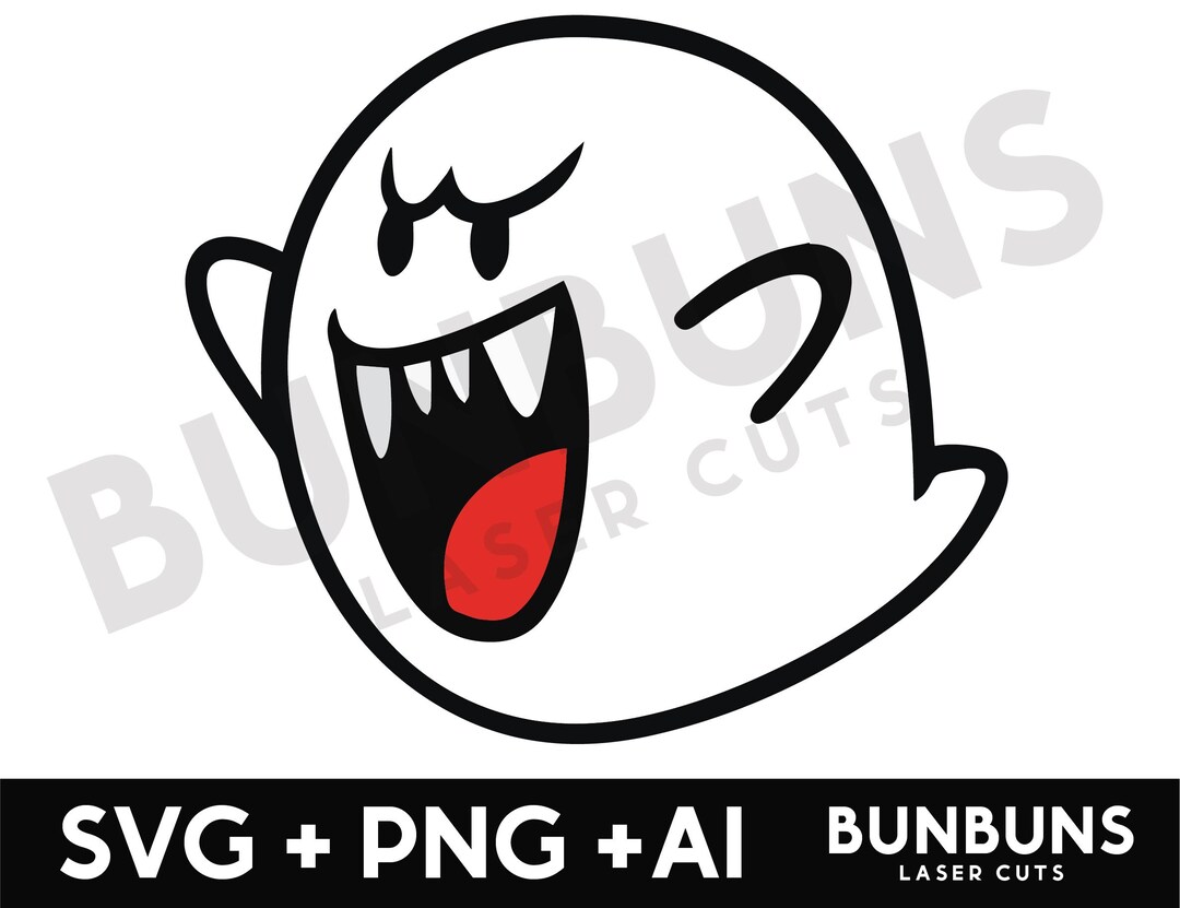 Boo Ghost SVG for Laser Cutting, Laser Cut File, Stitch Design ...