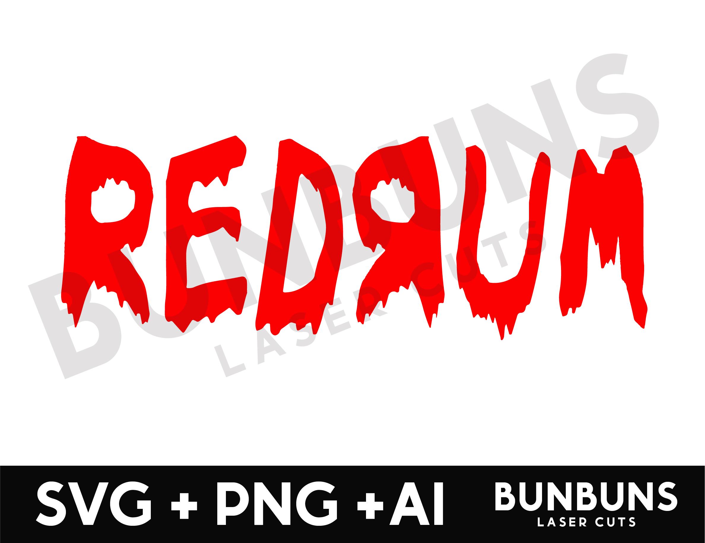 REDRUM SVG for Laser Cutting, Laser Cut File, Spooky Design, the ...