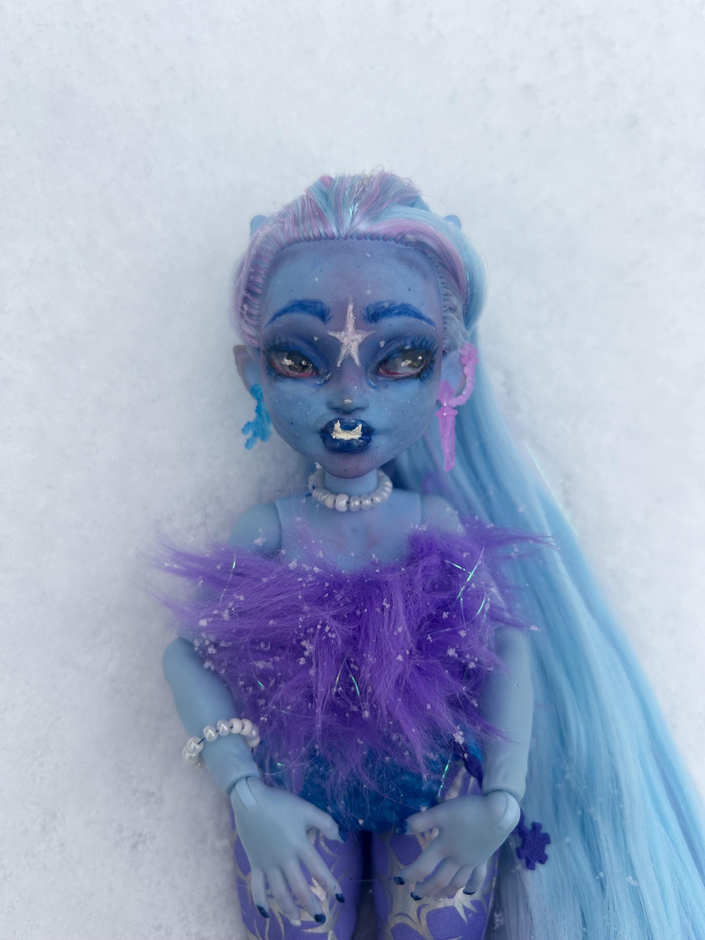 Repaint/restyle G3 Abbey Bominable (monster High OOAK Art Doll) - Etsy