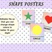 Pink and Purple Shape Posters Classroom Decor - Etsy