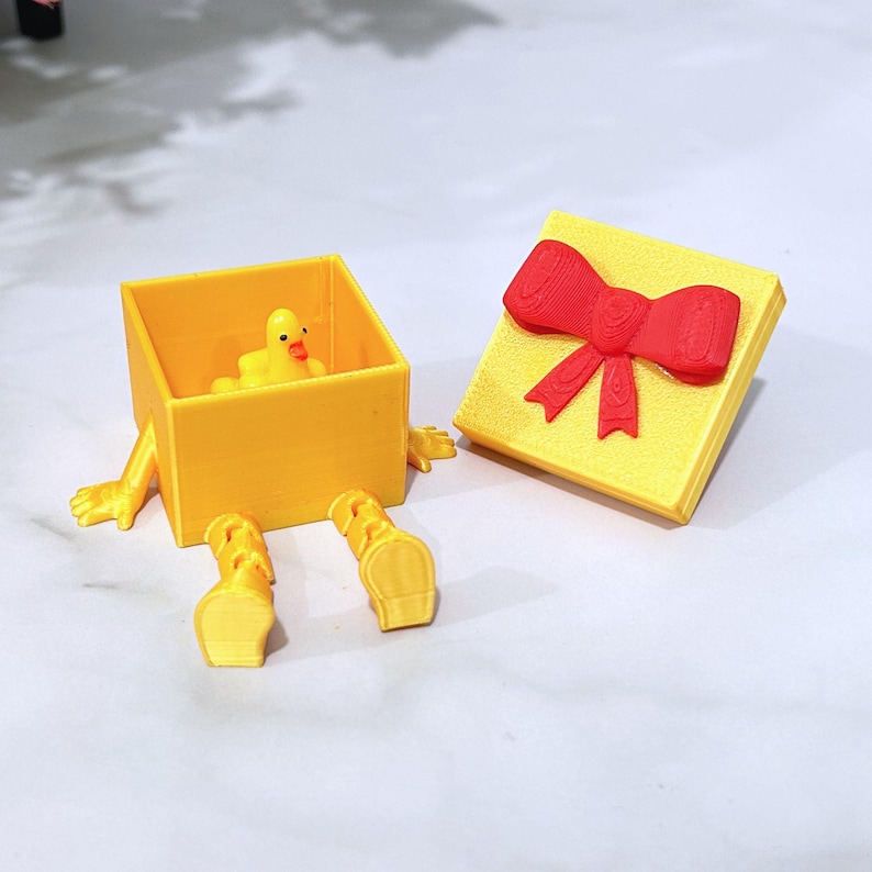3D Printing Articulated Valentine's Day Gift Box,hidden Middle Finger ...