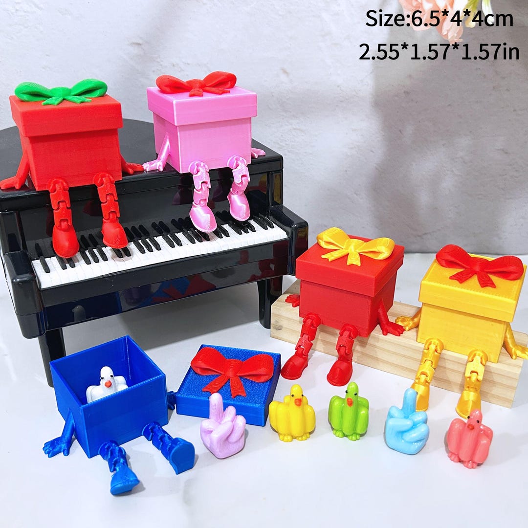 3D Printing Articulated Valentine's Day Gift Box,hidden Middle Finger ...