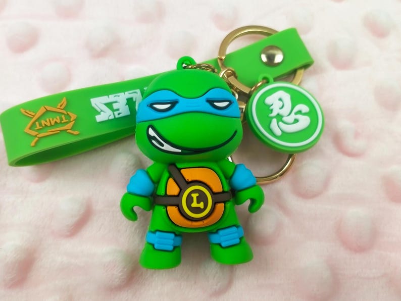 Teenage Mutant Ninja Turtles Leonardo, Donatello, Michelangelo Keychain ...