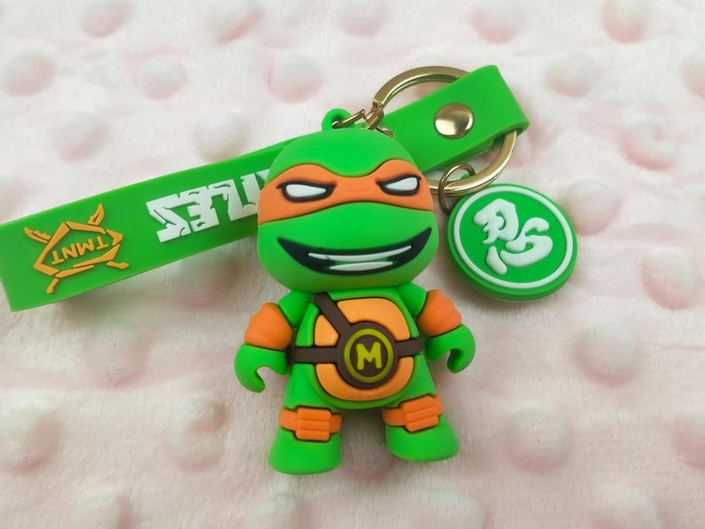 Teenage Mutant Ninja Turtles Leonardo, Donatello, Michelangelo Keychain ...