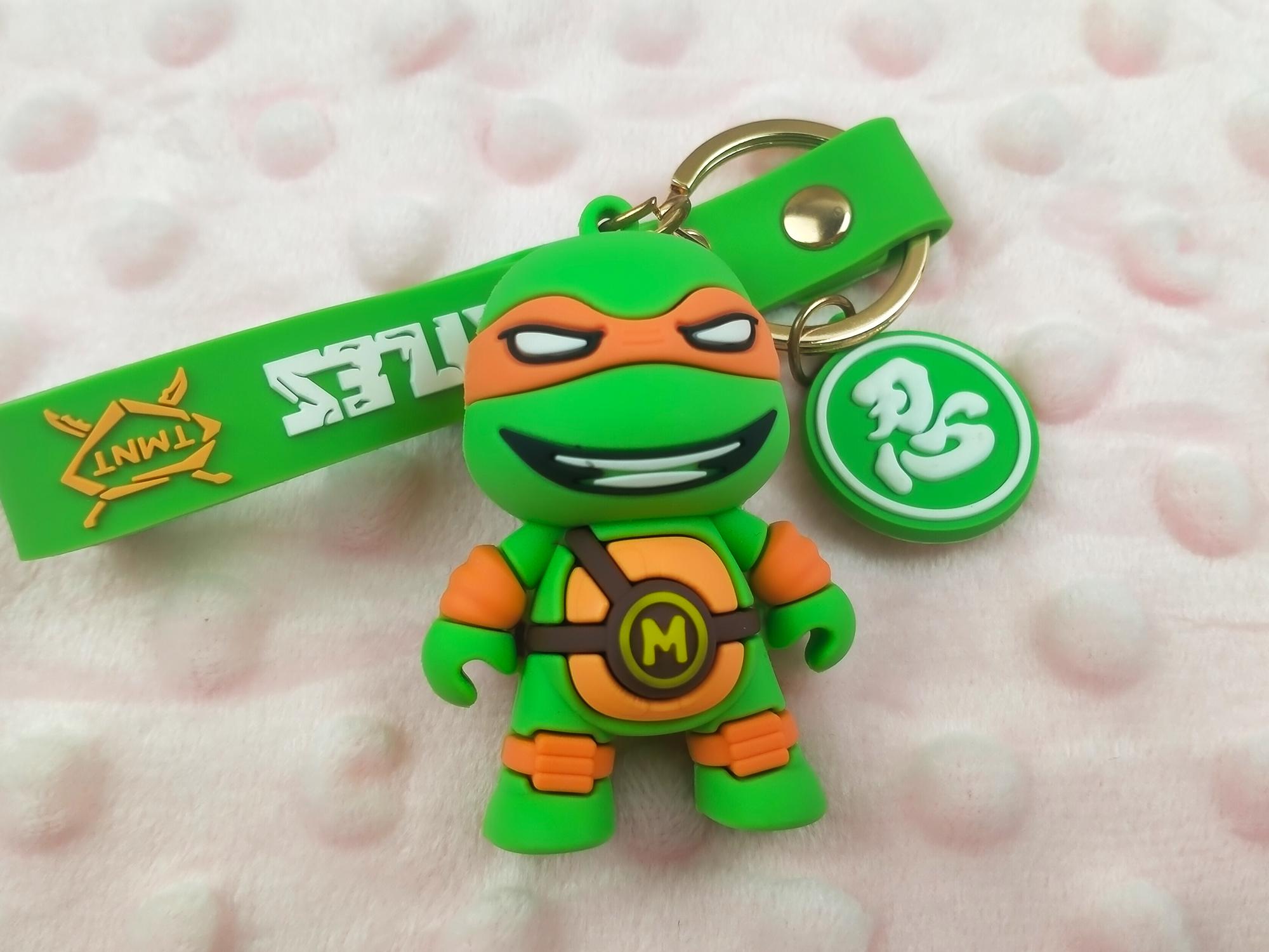 Teenage Mutant Ninja Turtles Leonardo, Donatello, Michelangelo Keychain ...