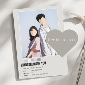 Extraordinary You Kdrama Poster Print digital - Etsy