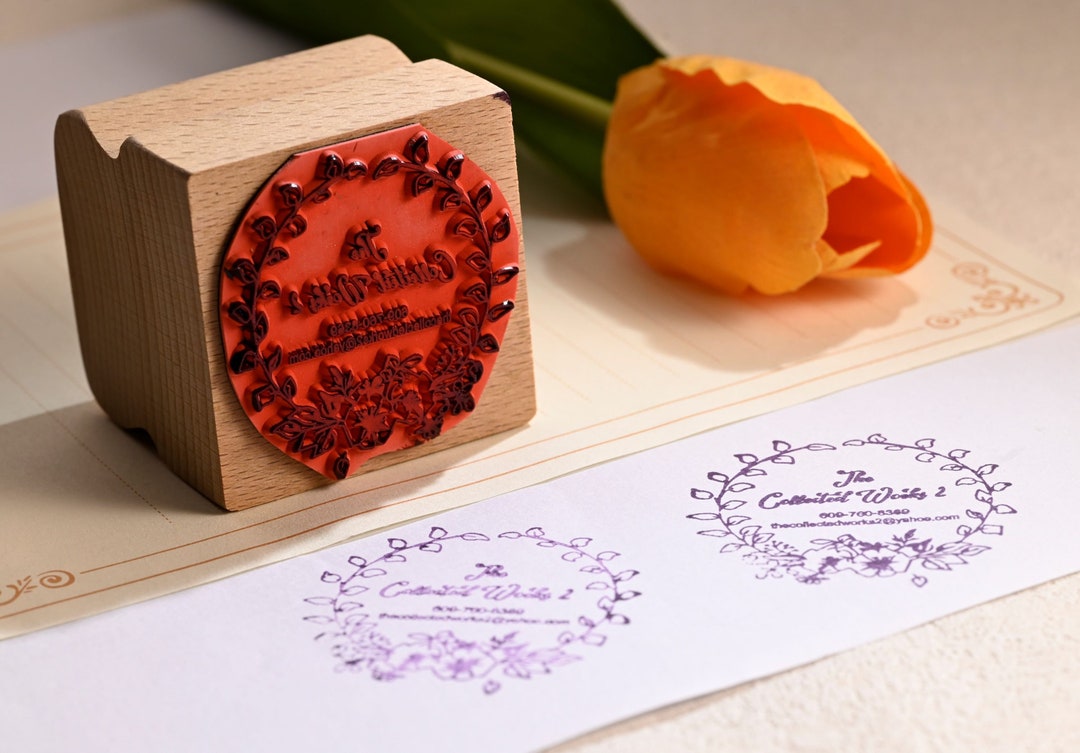 Custom Large Business Logo Stamp, Eco Friendly Business Rubber Stamp ...