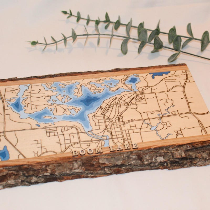 Wood Lake Map - Etsy