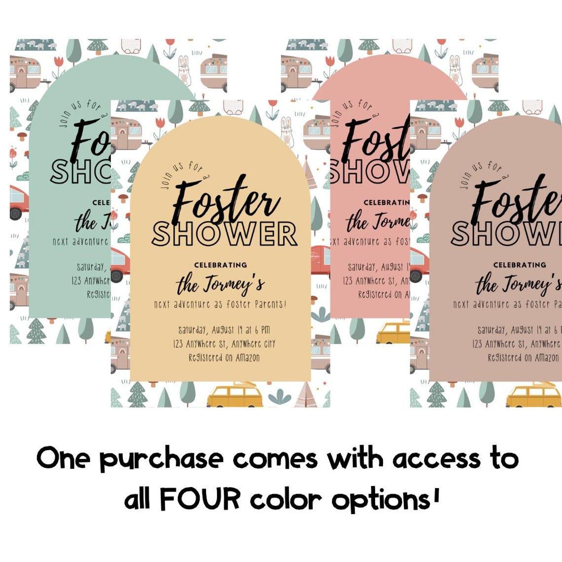 EDITABLE Foster Shower Invitation, Foster Parent Baby Shower, Baby ...