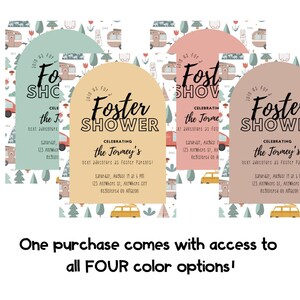 EDITABLE Foster Shower Invitation, Foster Parent Baby Shower, Baby ...