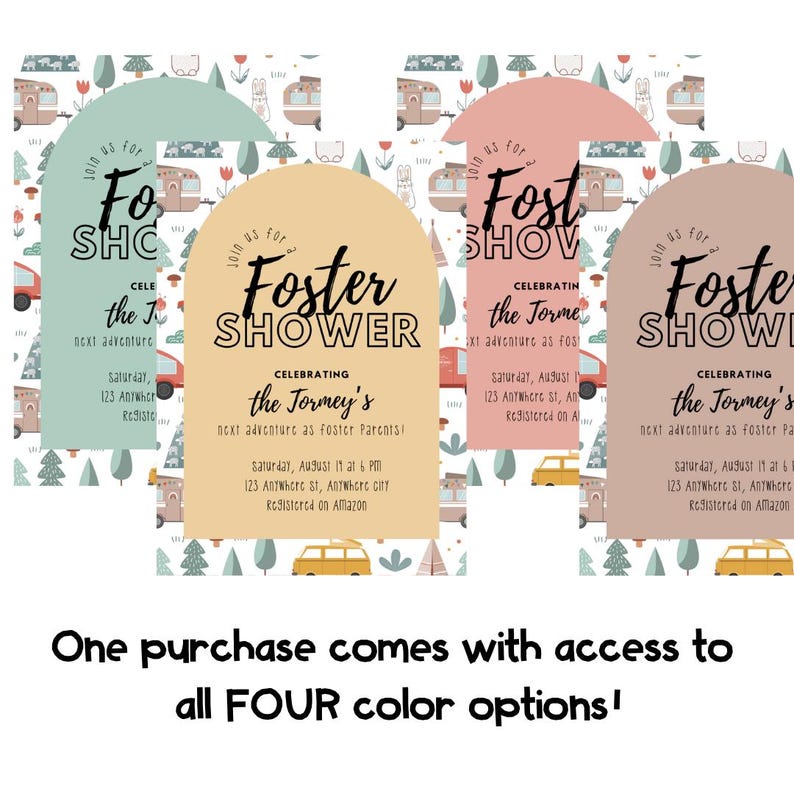 EDITABLE Foster Shower Invitation, Foster Parent Baby Shower, Baby ...