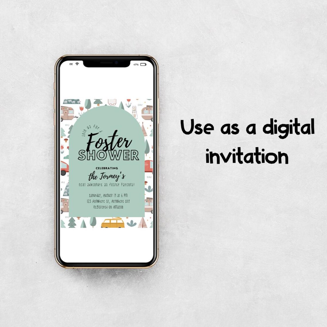 EDITABLE Foster Shower Invitation, Foster Parent Baby Shower, Baby ...