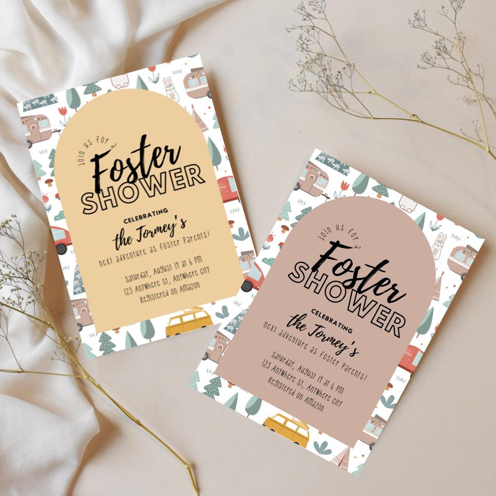 EDITABLE Foster Shower Invitation, Foster Parent Baby Shower, Baby ...