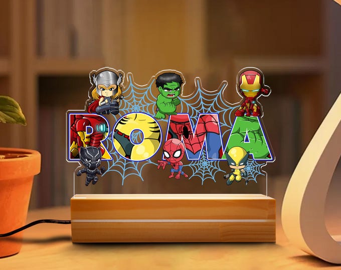 Avengers Superheroes Iron Man Ceiling Light Shade or Table Lampshade 8 ...