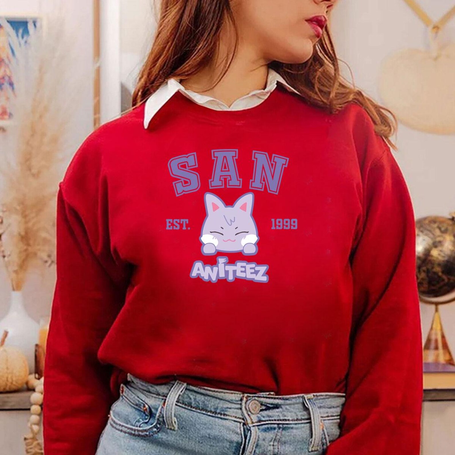 Cute Ateez Members Aniteez Sweatshirt, Ateez the World Ep.fin Will ...