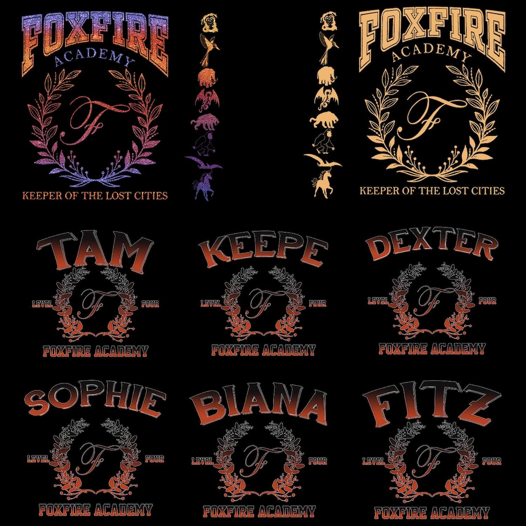 Foxfire Academy Png Bundle, Keeper of the Lost Cities Symbols Png ...
