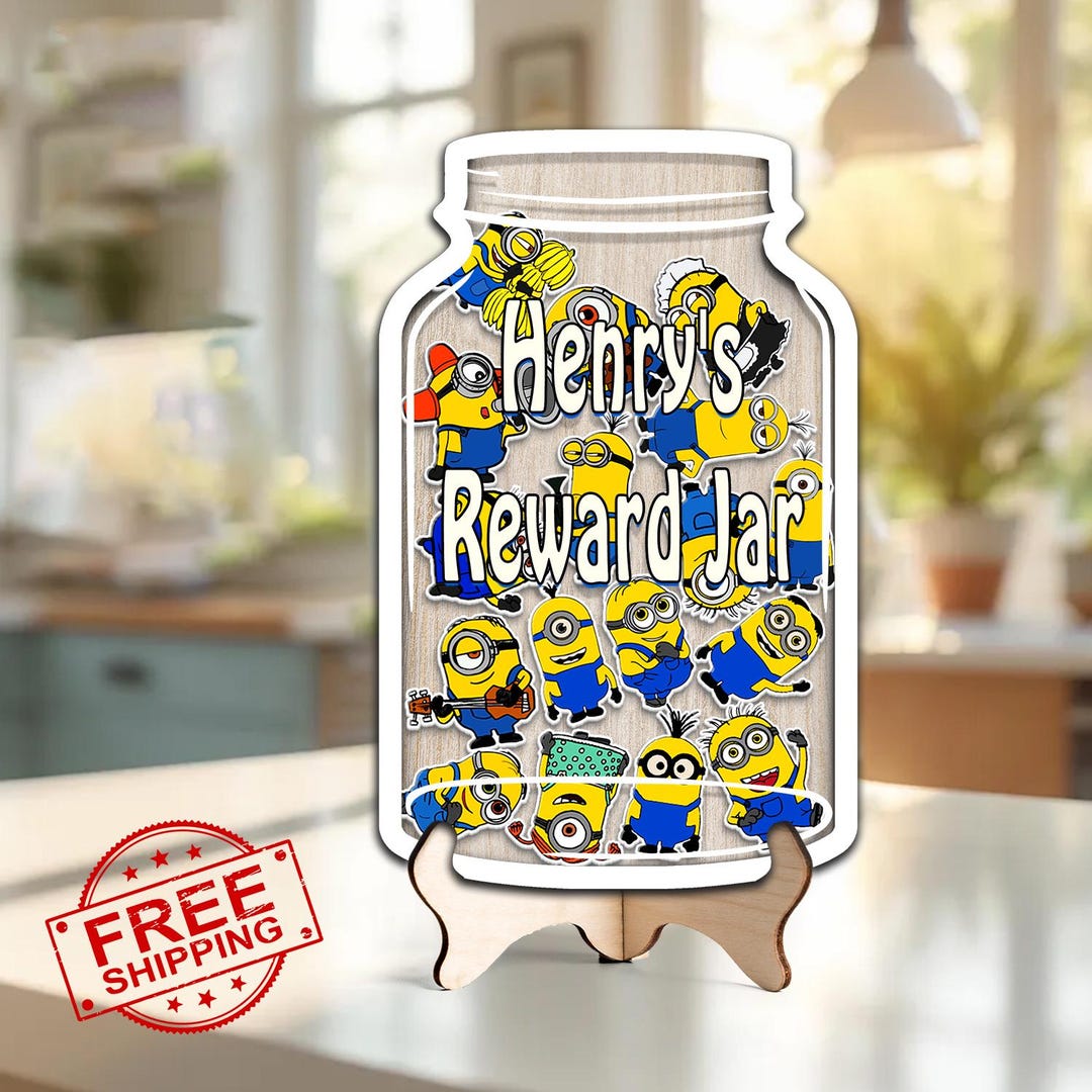 Personalized Minions Reward Jar for Kids, Minions Feeling Reward Jar ...