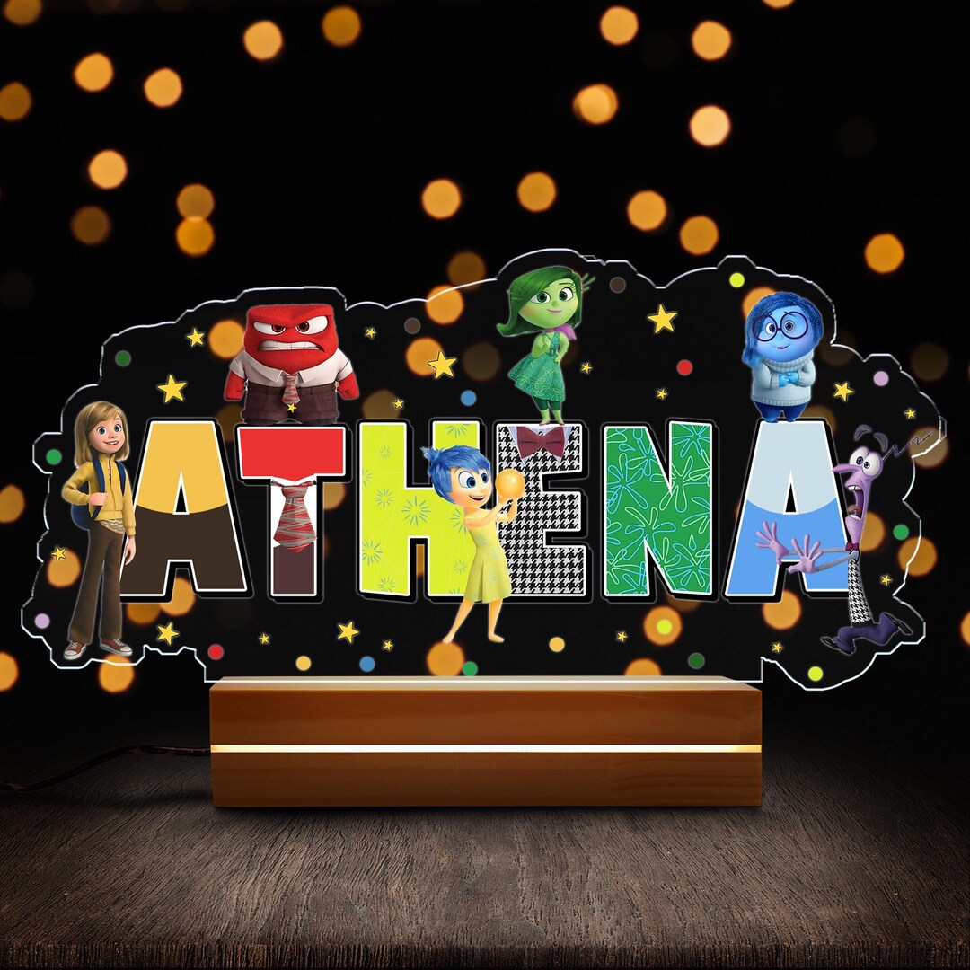 Custom Inside Out Night Light, Custom Inside Out Room Decor, Good Night ...