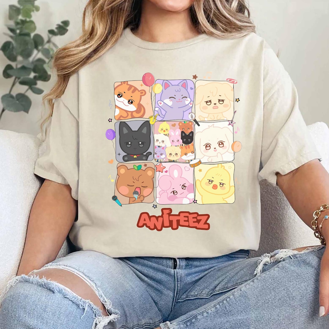 Cute ATEEZ Aniteez Shirt, Cute Kpop Group Merch Apparel,kpop Fan Tee ...