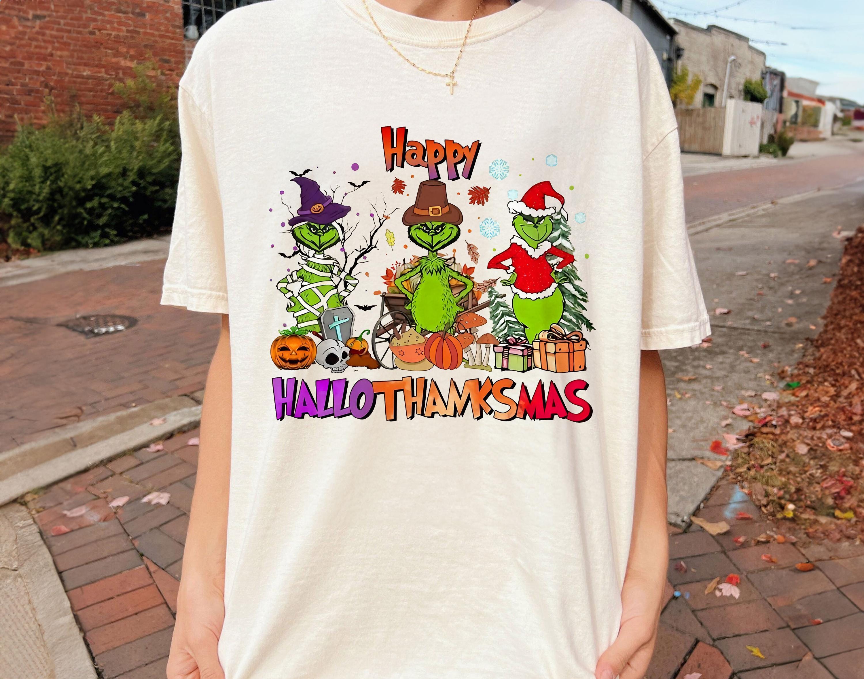 Happy Hallothanksmas Png, Christmas Png, Cute Halloween Png, Colorful ...