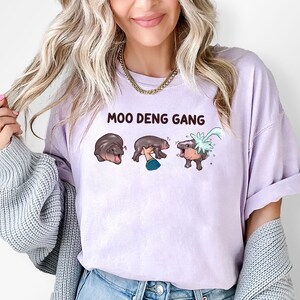 Moo Deng Gang Png, Moo Deng Png, Hippo Lover Png, Funny Baby Hippo Moo ...