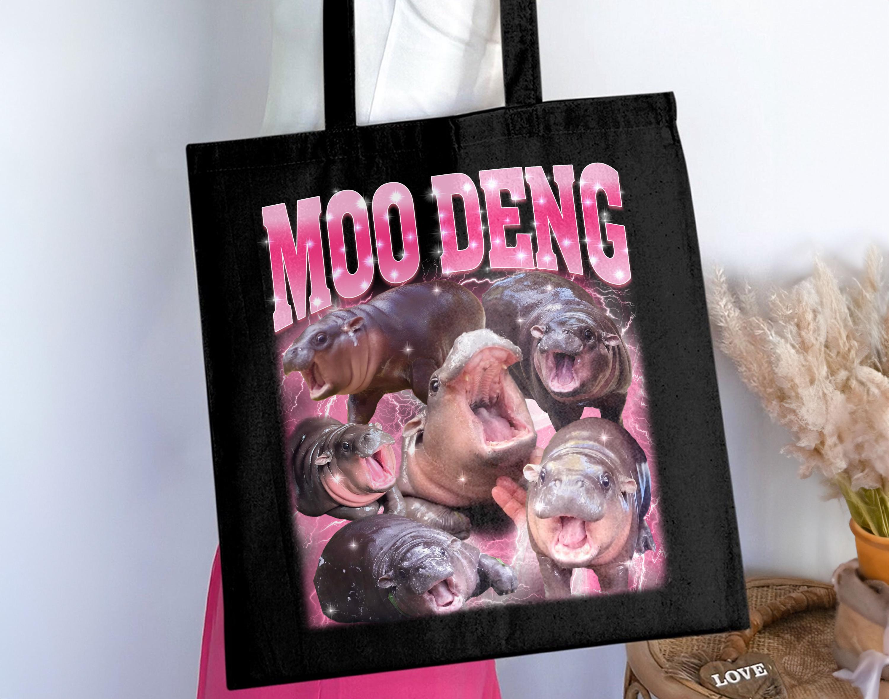 Moo Deng Bootleg Png, I Love Moo Deng Png, Hippo Lover Gift, Baby Hippo ...