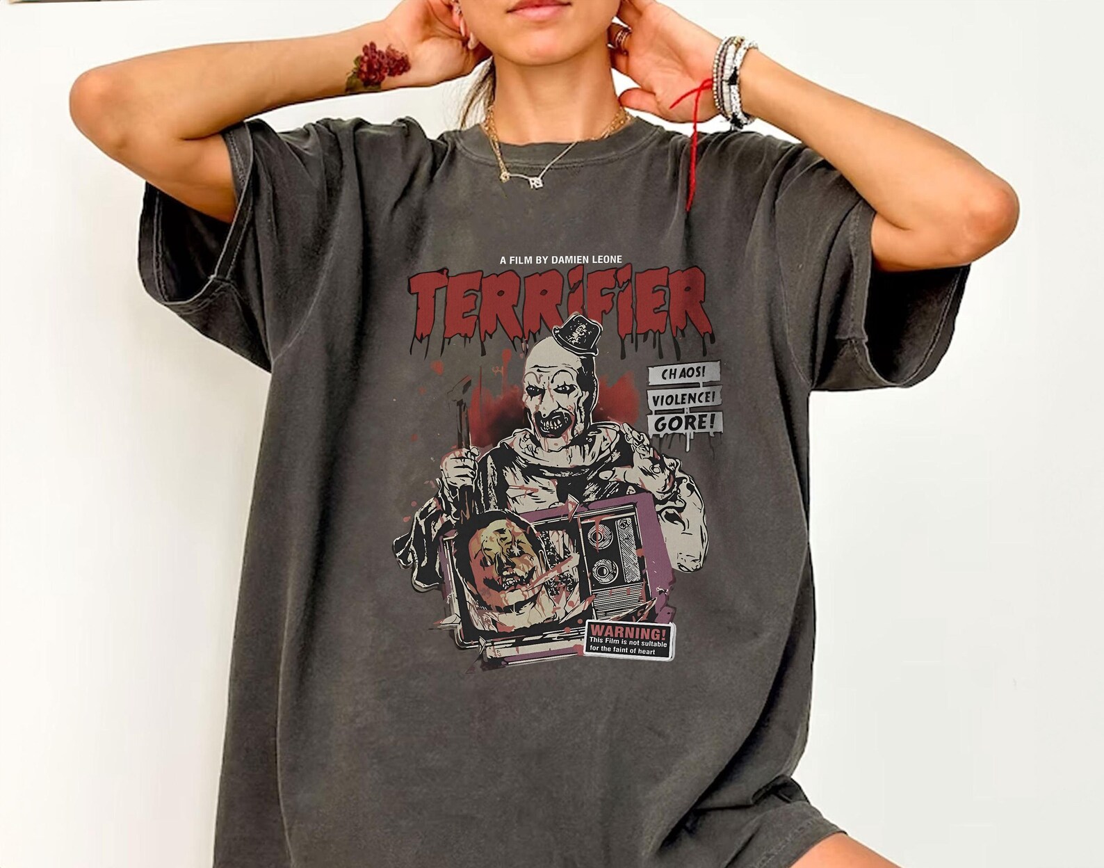 Terrifier 3 Heads Will Roll Png, Terrifier Cover Clown Png, Terrifier ...