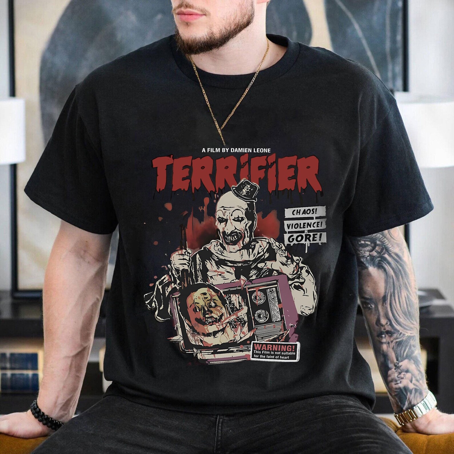 Terrifier 3 Heads Will Roll Png, Terrifier Cover Clown Png, Terrifier ...