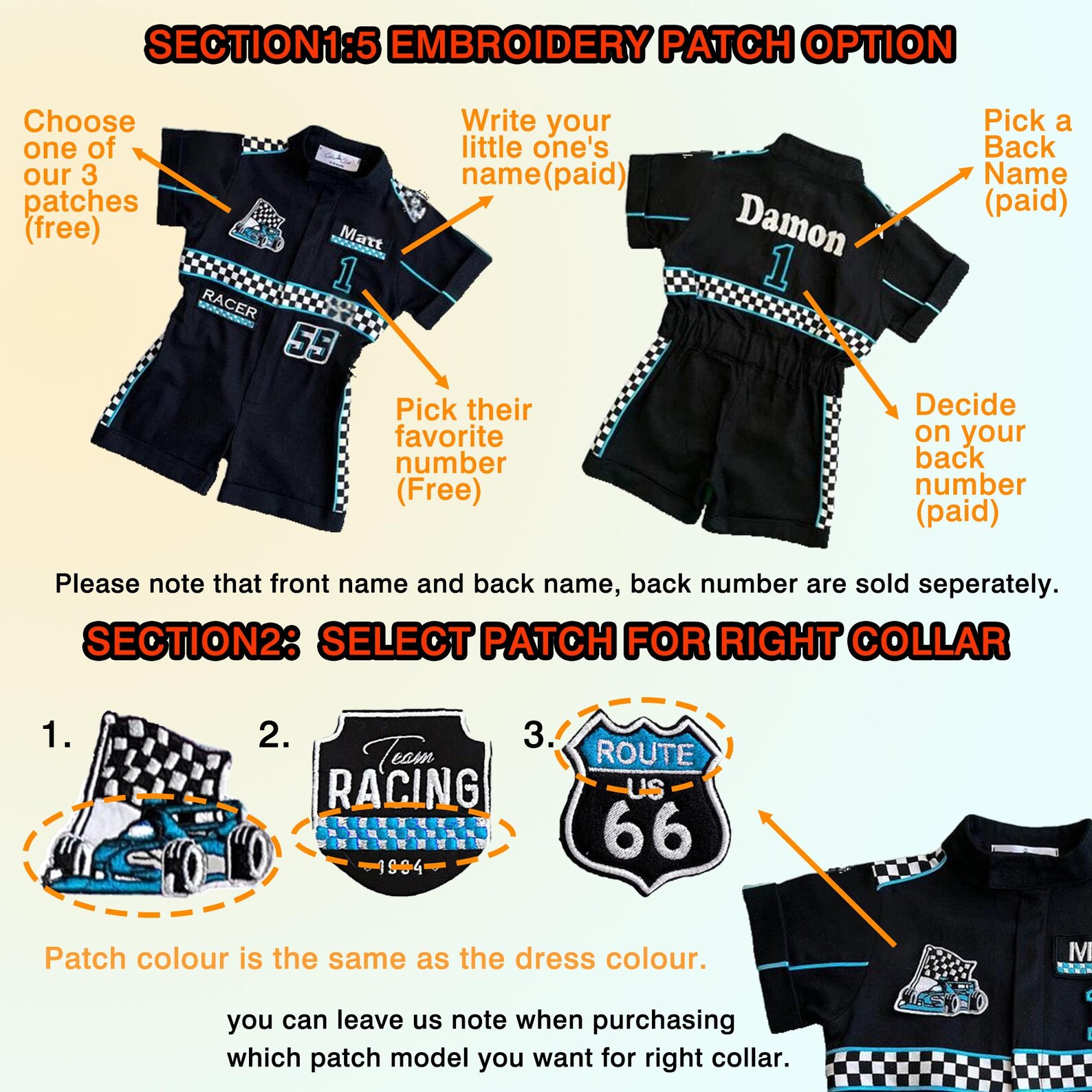 Fast One Racing Suit Kids Racing Jumpsuit Race Car Toddler Birthday ...