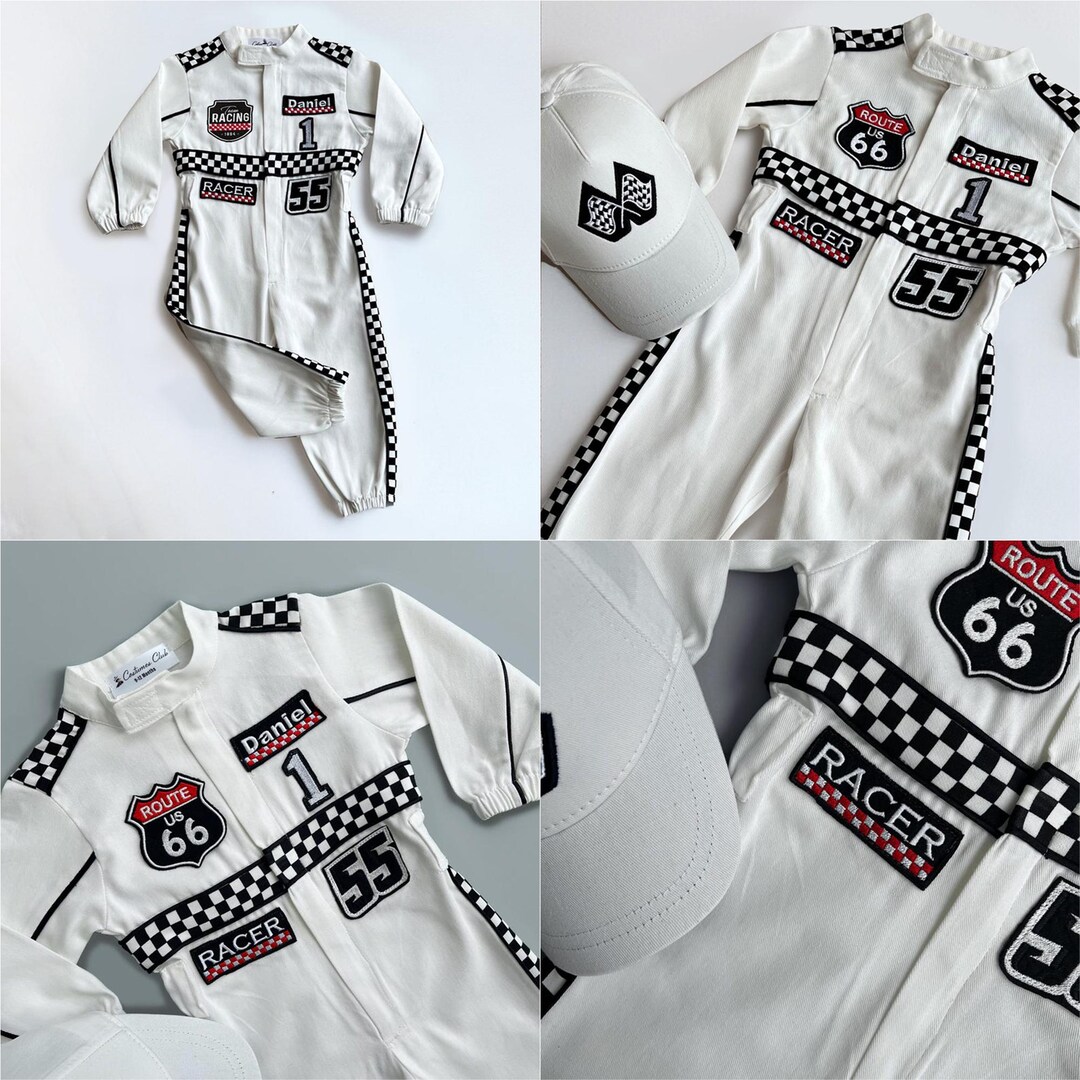 Fast One Racing Suit Kids Racing Jumpsuit Race Car Toddler Birthday ...
