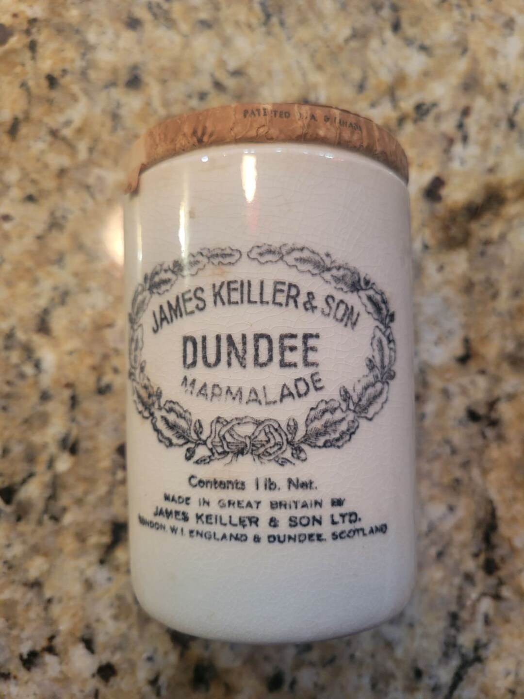 Very Rare James Keiller & Sons Dundee Marmalade Stoneware JAR W / Lid ...