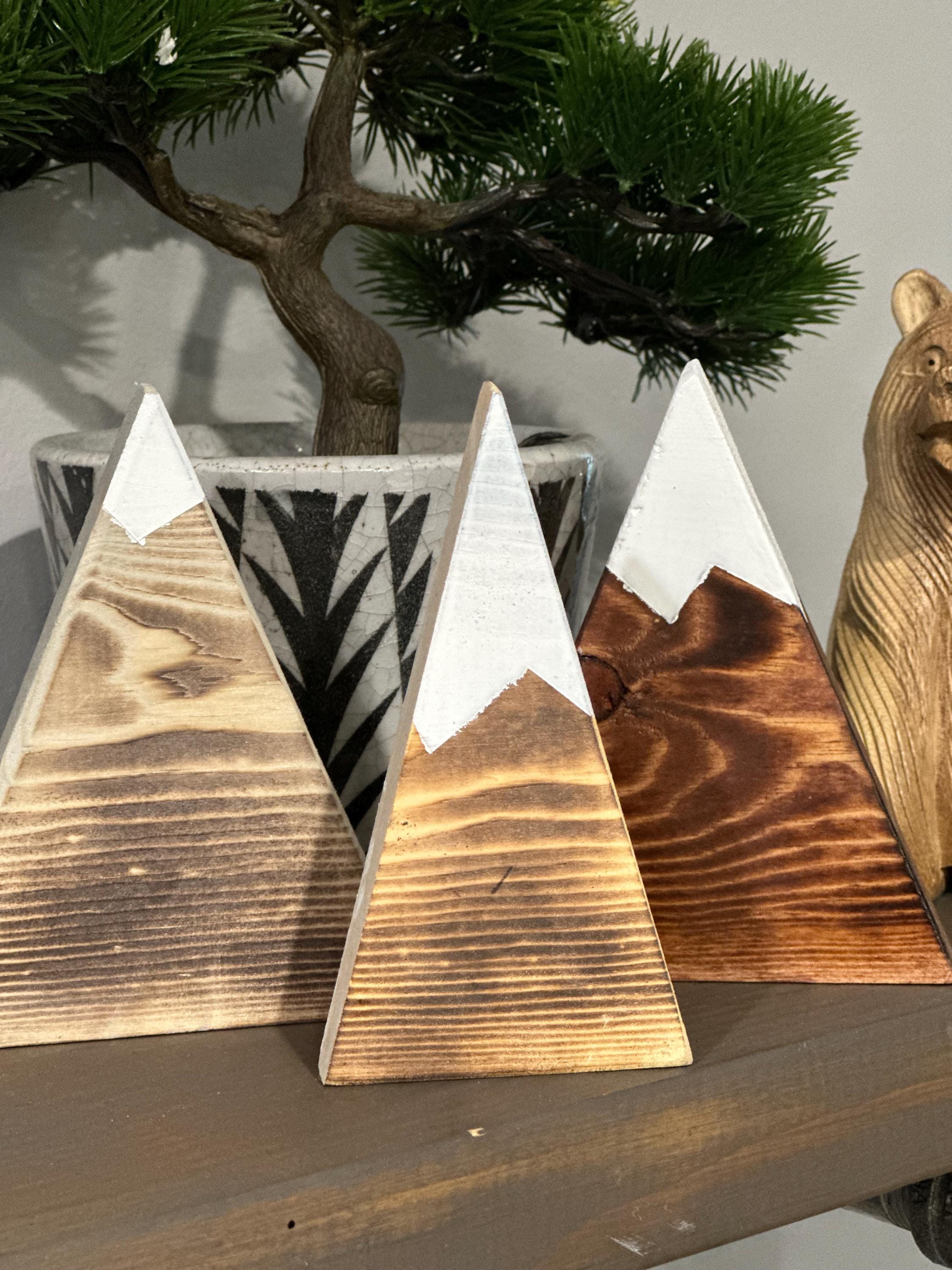 Set of Three Decorative Reclaimed Wood Trees - Etsy