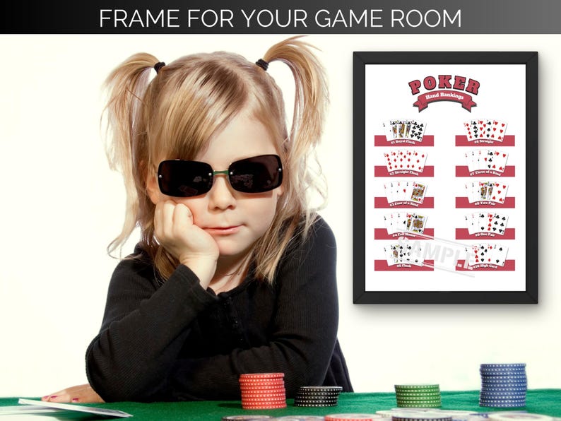 Poker Hand Rankings Cheat Sheet Printable - Etsy