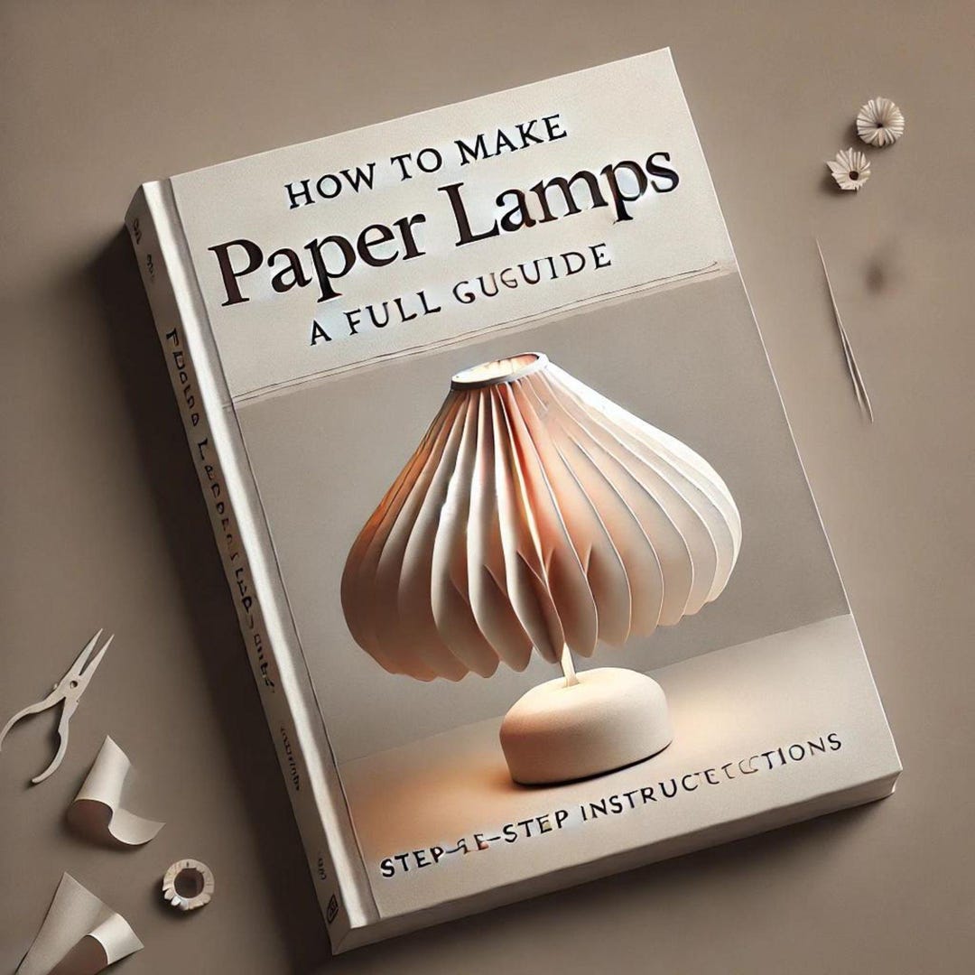 DIY Paper Lamp Crafting Guide Step-by-step Instructions - Etsy