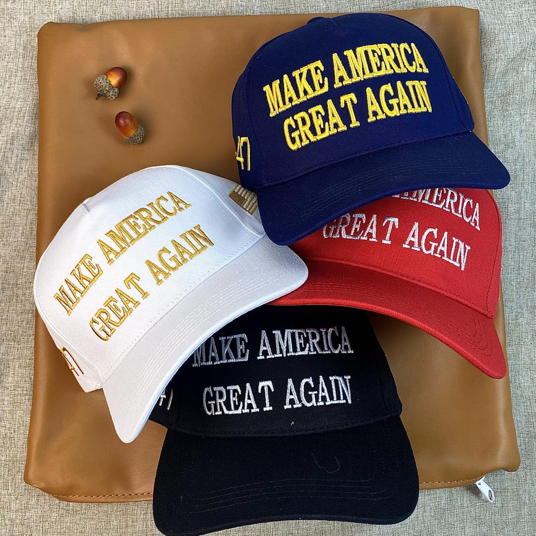 Blackout MAGA Hat 2024 | Make America Great Again 45-47 | Flexfit Cap ...