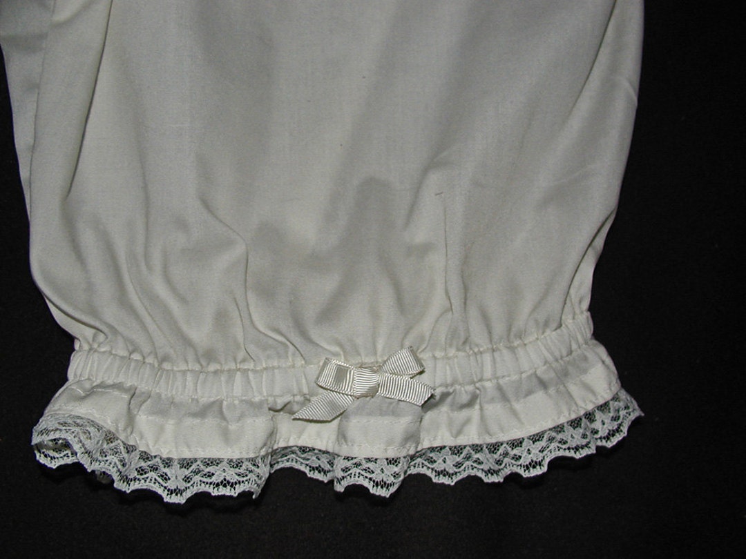 Ladies White Ruffled Bloomers Sizes XS to X/L - Etsy
