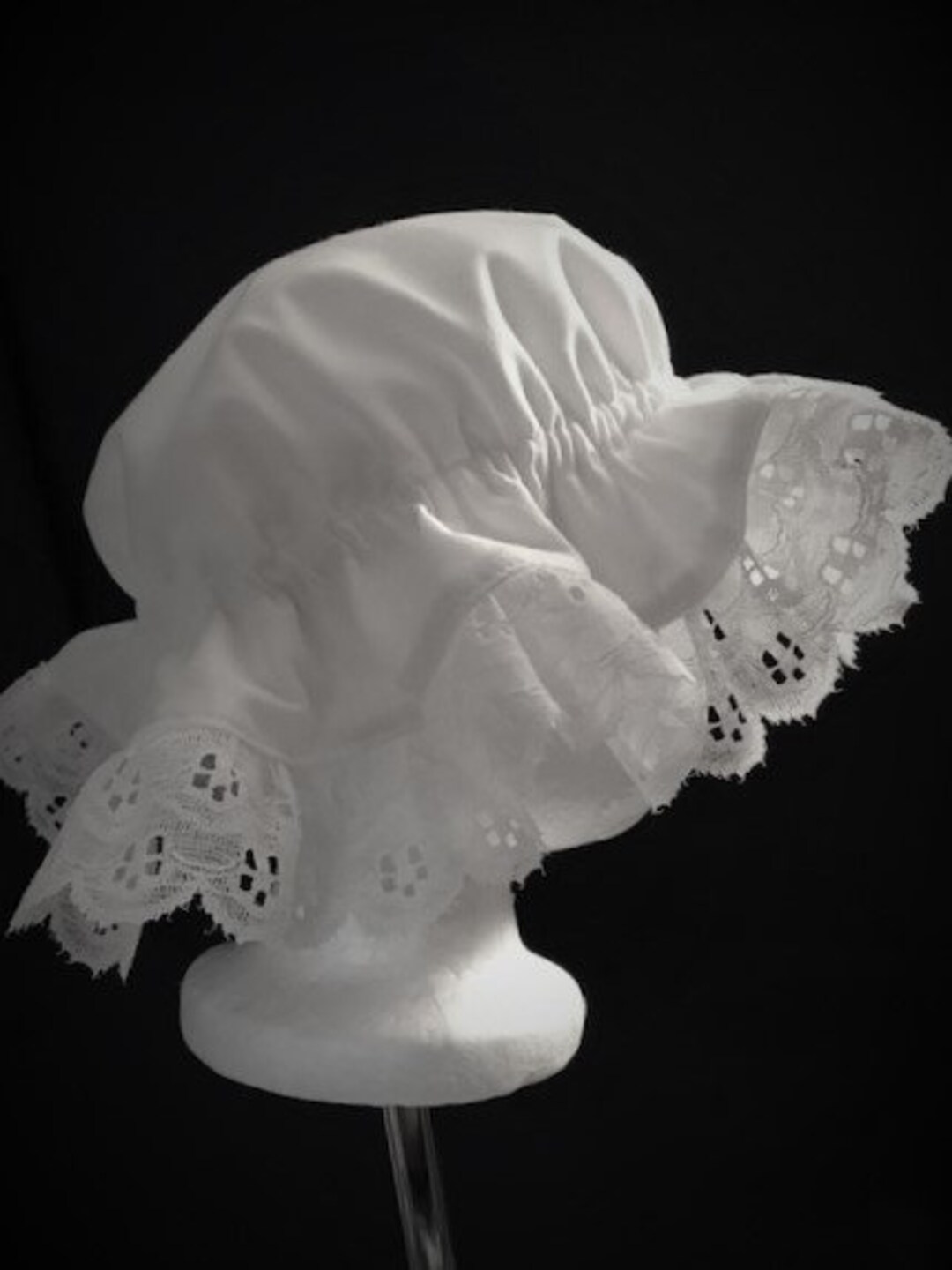 Little Girl's White Mop Cap Photo Prop With or Without Lace - Etsy