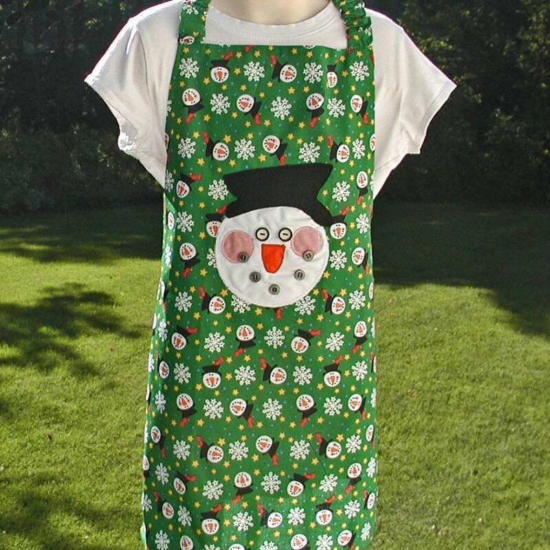 Snowman Apron - Etsy