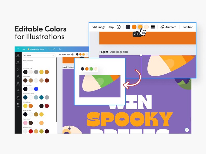 Halloween Instagram Templates | 12 Editable Posts & Stories in Canva ...