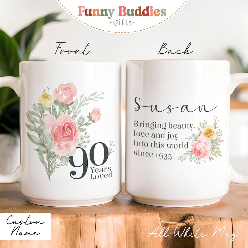 90th Birthday Mug - Etsy