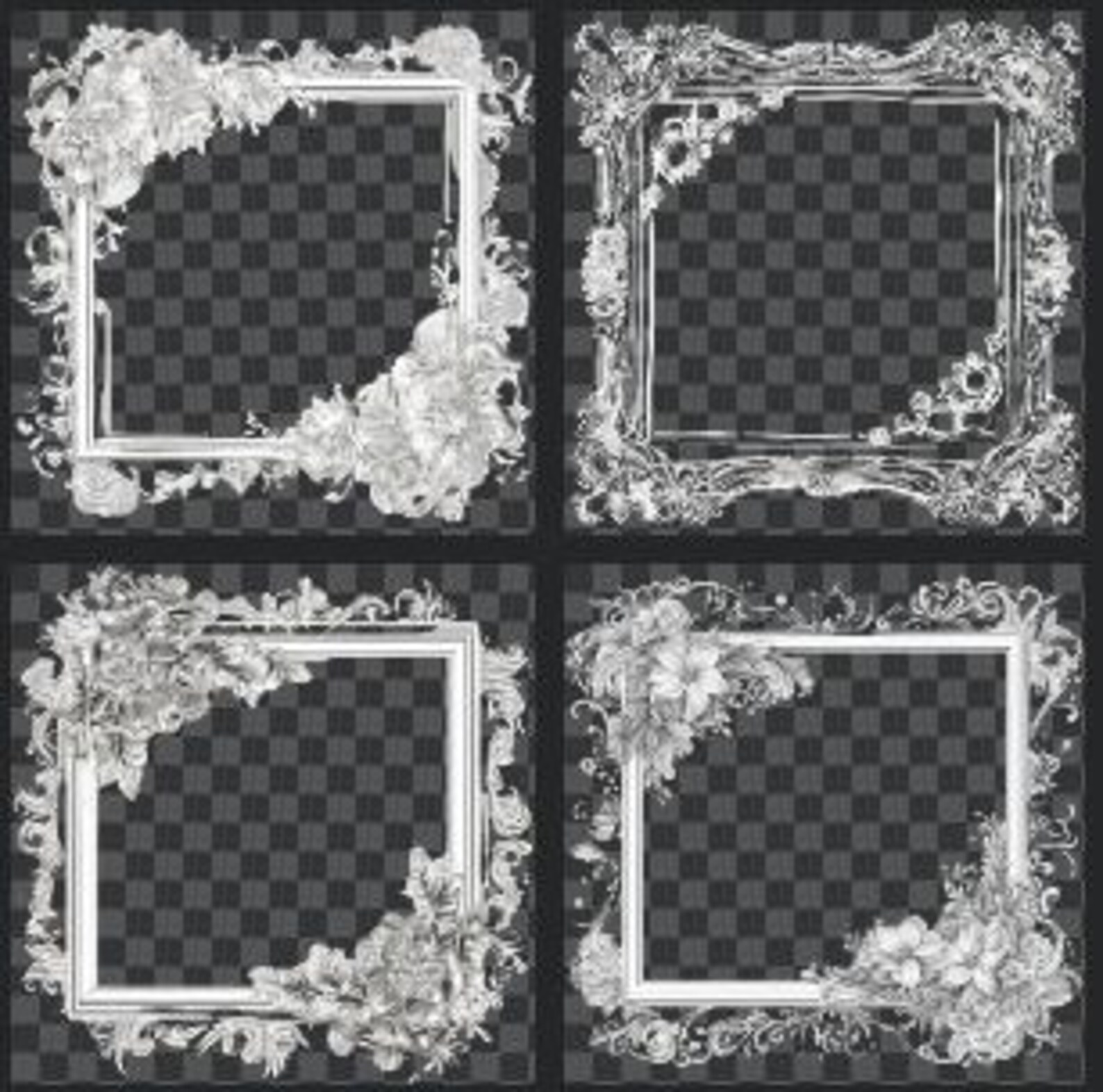 Line Picture Frame V2 , Digital Frames Clipart, Doodle Frames Clipart ...