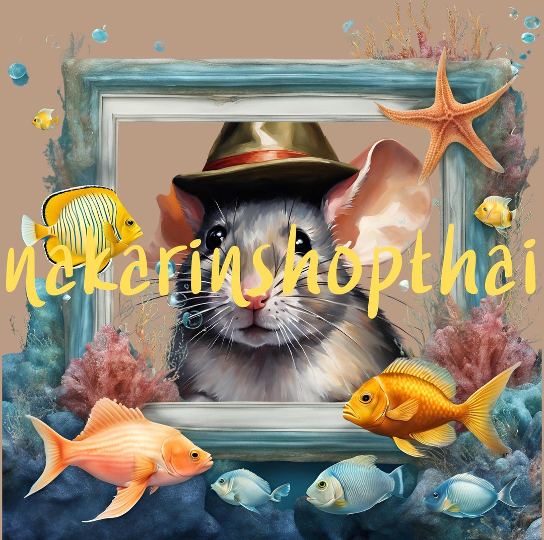Sea Fish Picture Framev2, Digital Frames Clipart, Doodle Frames Clipart ...